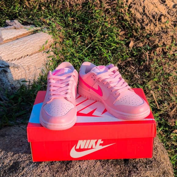 Nike | Shoes | Nike Dunk Low Triple Pink | Poshmark